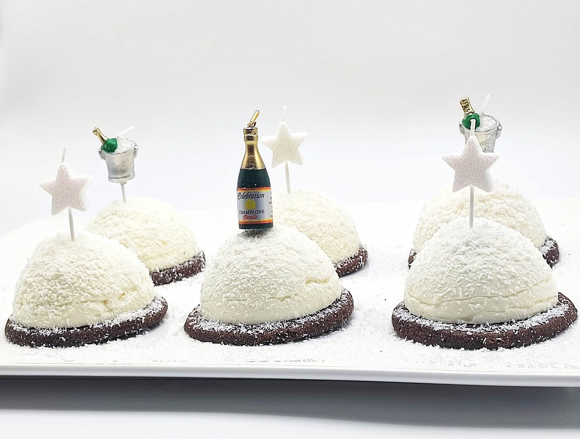 Bavarois noix de coco cœur chocolat - Les Food'Amour